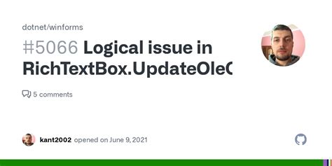 logical issue in richtextbox updateolecallback · issue 5066 · dotnet