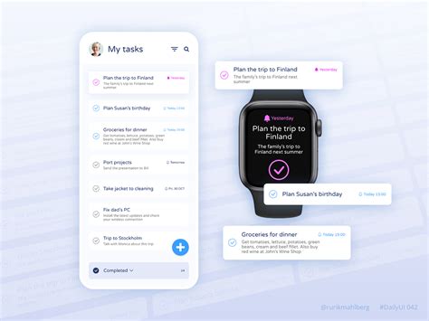 Todo List My Tasks Daily UI Behance