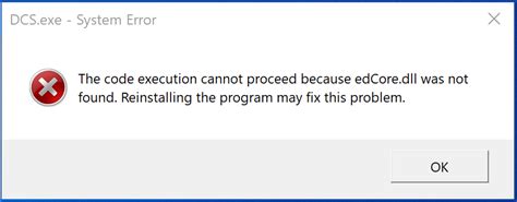 Cannot Launch Dcs Mtexe System Errors Rhoggit