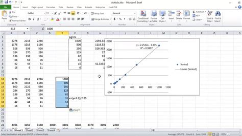 How To Use Excel To Draw A Standard Curve And Calculate P Values