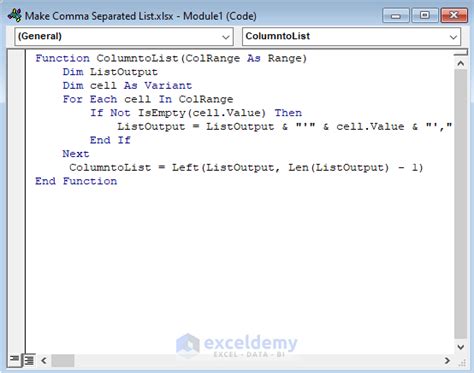 How To Make A Comma Separated List In Excel Methods ExcelDemy