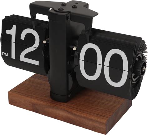 Retro Style Flip Desk Shelf Clock Auto Flip Desk Table Clock Classic