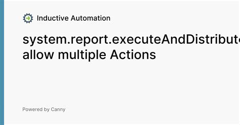 system report executeanddistribute allow multiple actions voters