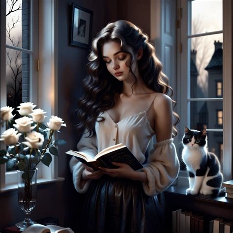 Beauty Girl Read A Book By Zari93 On Deviantart