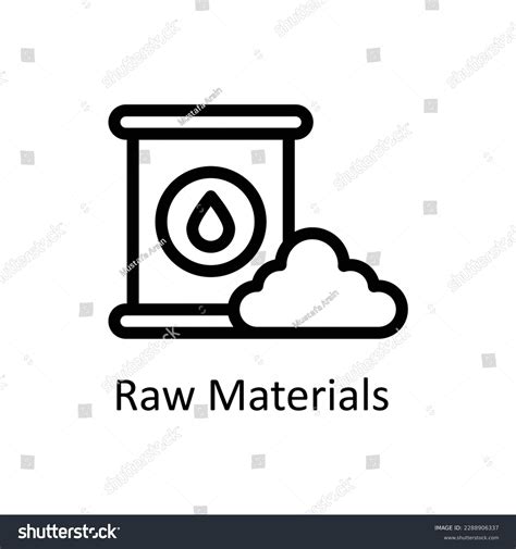 Raw Materials Vector Outline Icons Simple Stock Vector Royalty Free 2288906337 Shutterstock