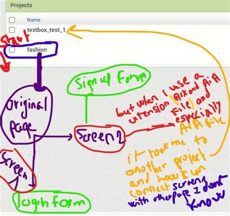 Connect A Screen With A New Project Aia File Mit App Inventor Help Mit App Inventor Community