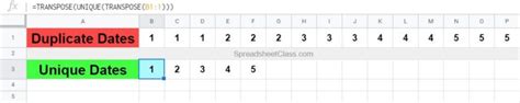 Using The UNIQUE Function To Remove Duplicates In Google Sheets