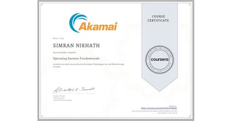 simran nikhath on linkedin completion certificate for operating