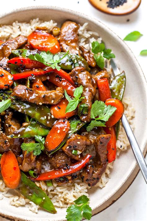 Rainbow Beef Stir Fry Recipe Vegetable Stir Fry Wowbpm