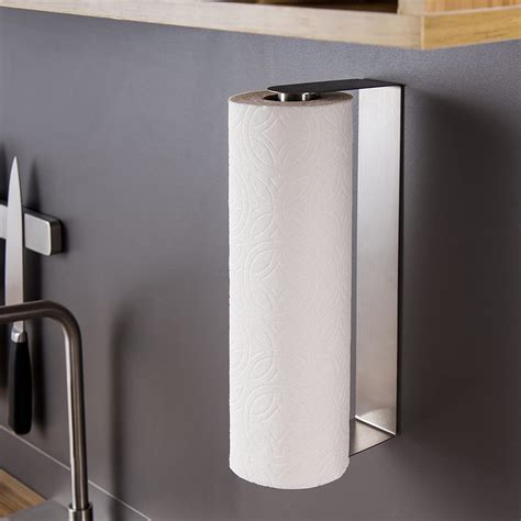 Yigii Wall Mount Paper Towel Holder Suitable For Kitchenadhesive Stainless Steel Silver