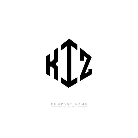 Kiz Letter Logo Design With Polygon Shape Kiz Polygon And Cube Shape