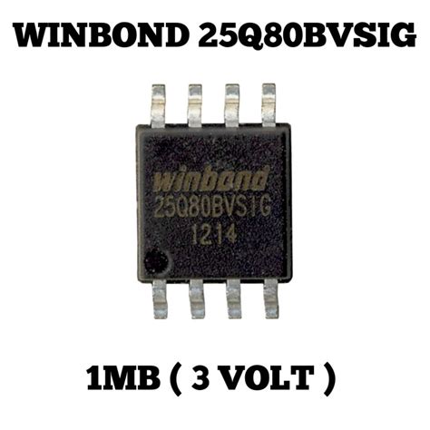 Ic Spi Flash 1mb Winbond 25q80 25q80bvsig Lazada Indonesia