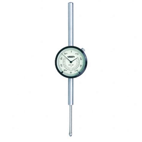 insize long stroke dial indicator lug back range 0 in to 2 in back