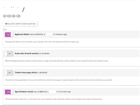 Zappr Incorrectly Reports A Check Was Enabled By A User Issue Zalando Zappr GitHub