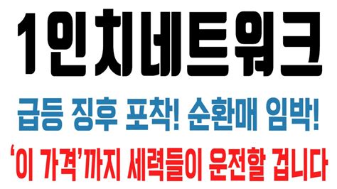 1인치네트워크 코인 급등 징후 포착 순환매 임박 ‘이 가격까지 세력들이 운전할 겁니다 Youtube