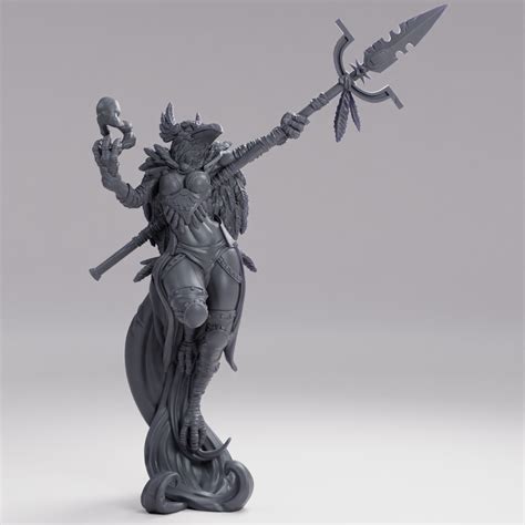 Hot Goblin Female Kenku Ttrpg Miniature Hot Goblin