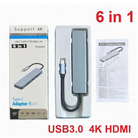 Usb Type C To Hub Pd Type C Hdmi Vga Usb3 0 Converter Adapter Usb C To