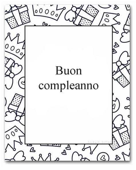 Biglietti Auguri Di Compleanno Da Colorare Vrogue Co