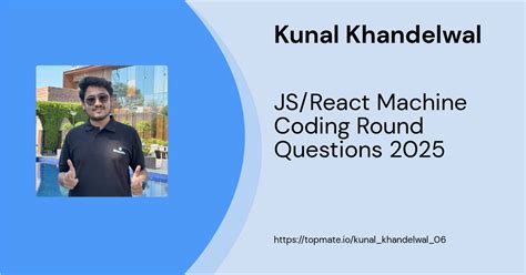 Jsreact Machine Coding Round Questions 2025 With Kunal Khandelwal
