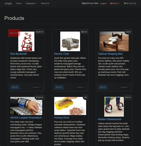 Github Chriskang24jungle Rails A Mini E Commerce Application Built