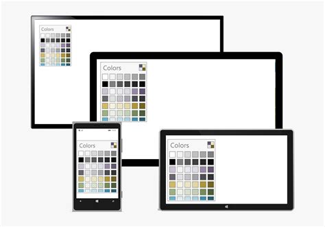uwp color palette control syncfusion radial menu hd png download