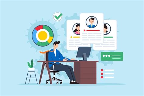 Premium Vector Analyst On Desk Planning And Analyzing Resource Allocation