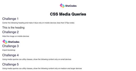 Media Queries Solution Codesandbox