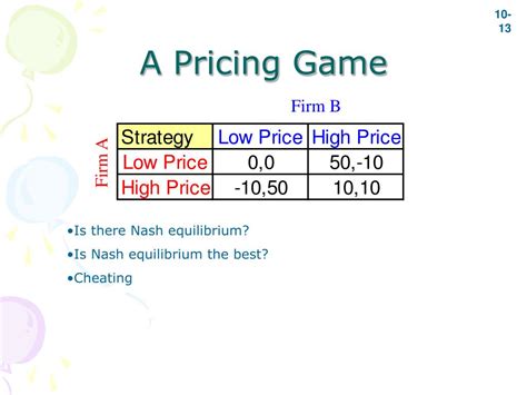Ppt Bus 525 Managerial Economics Lecture 10 Game Theory Inside Oligopoly Powerpoint