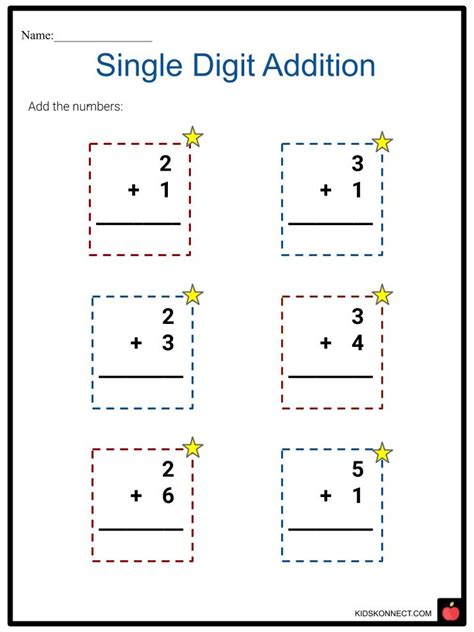Single Digit Addition Worksheets Beginner Intermediate And Advanced