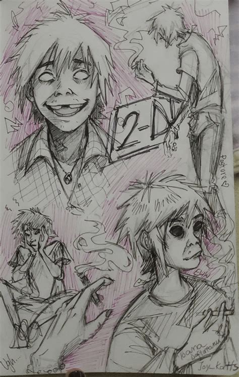 New Fan First Time Drawing 2d Idk If I Captured His Likeness Corectly