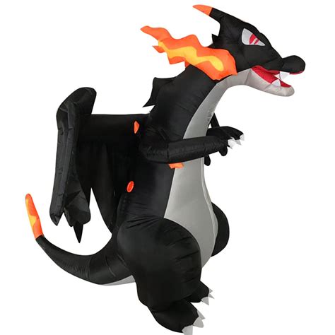 Inflatable Fire Breathing Dragon Costume Adult Size 2 Jyzcos Fancy Dress