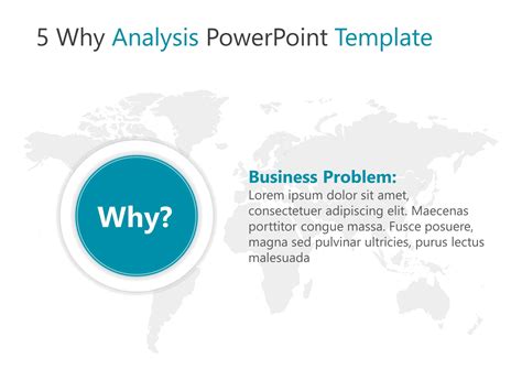 Animated 5 Why Analysis Powerpoint Template