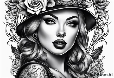 Pinup Girl Tattoo Idea Tattoosai