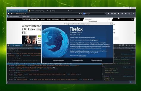 Firefox Developer Edition Pierwsze Wrażenia