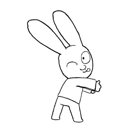 Coloriage Simon Le Lapin Des Aventures Imprimer