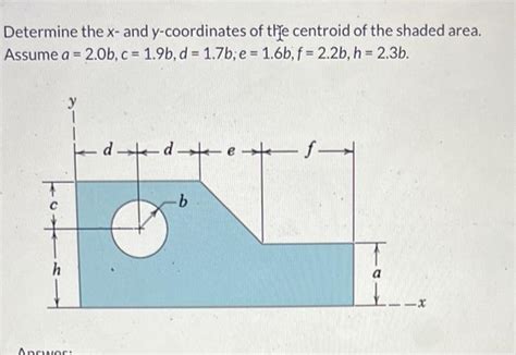 [solved] Determine The X And Y Coordinates O
