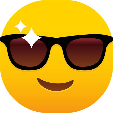Face With Sunglasses Emoji Pngs For Free Download
