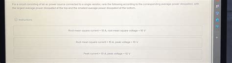 solved for a circuit consisting of an ac power source