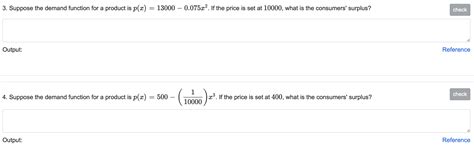 Solved 3 Suppose The Demand Function For A Product Is Chegg Com