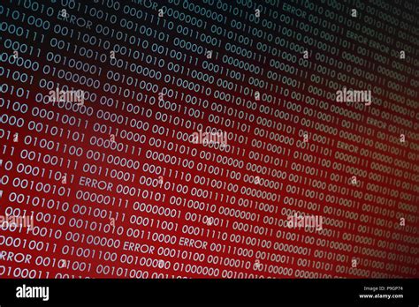 Red Binary Code Numbers Information Data Bit Background With Ransom