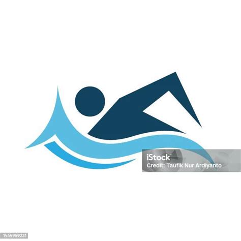 Berenang Ilustrasi Konsep Desain Logo Ikon Renang Ilustrasi Stok Unduh Gambar Sekarang Air