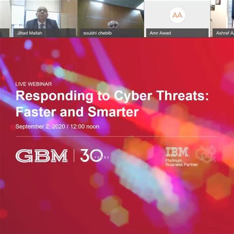 GBM IBM Webinar Responding To Cyber Threats GBM