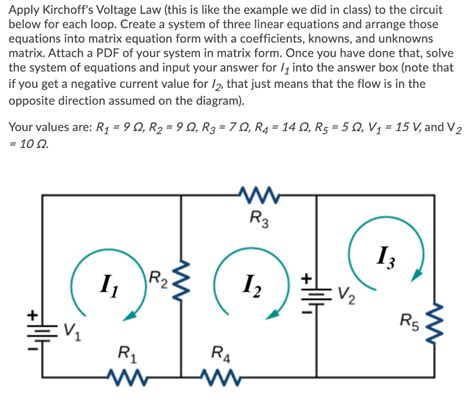 Solved Apply Kirchoff S Voltage Law This Is Like The Chegg Com