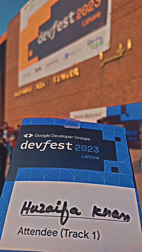 hafiz huzaifa khan on linkedin devfest2023 gdg techcommunity