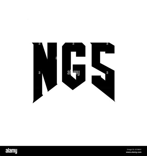 Ngs Letter Logo Design For Technology Company Ngs Logo Design Black