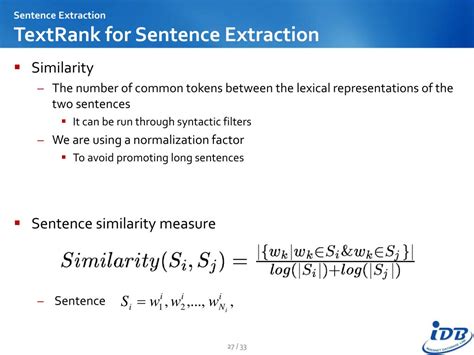 Ppt Textrank Bringing Order Into Texts Powerpoint Presentation