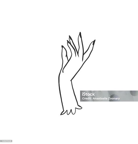 손으로 그린 벡터 추상 개요 그래픽 라인 우아한 복고풍 인간의 손은 로고 또는 최소한의 현대적인 스타일로 브랜딩합니다 벡터 인간의 손은 표지판 윤곽선 디자인 개념을