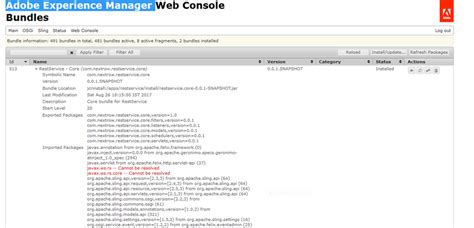 solved getting javax ws rs cannot be resolved adobe experience