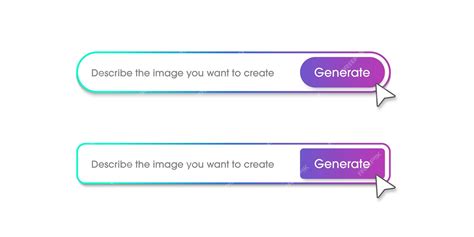 생성 Ai 바 Ux Ui 및 앱을 위한 터 일러스트레이션 디자인 프리미엄 벡터