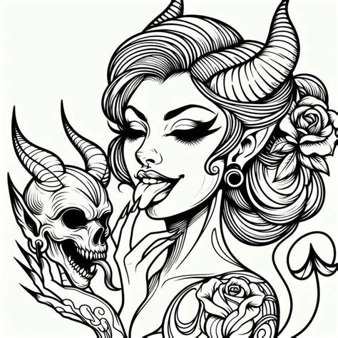 Tatuaje Adult Tattoo Coloring Pages Gothic Adult Coloring Pages